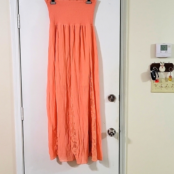 VENUS | Dresses | Venus Orange Strapless Dress | Poshmark
